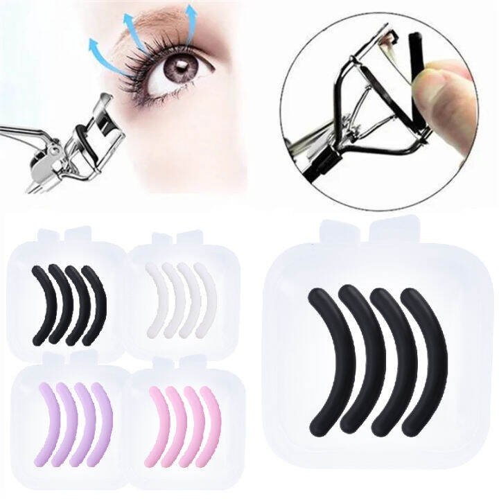 WOOLOVE Hot! 4PCS Women's Eyelash Curler Pad Rubber Eyelash Clamp ...