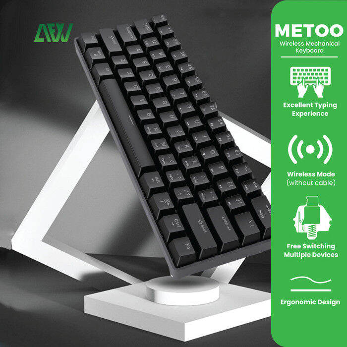 Keyboard Gaming Wireless Mechanical GK68 METOO | Lazada Indonesia