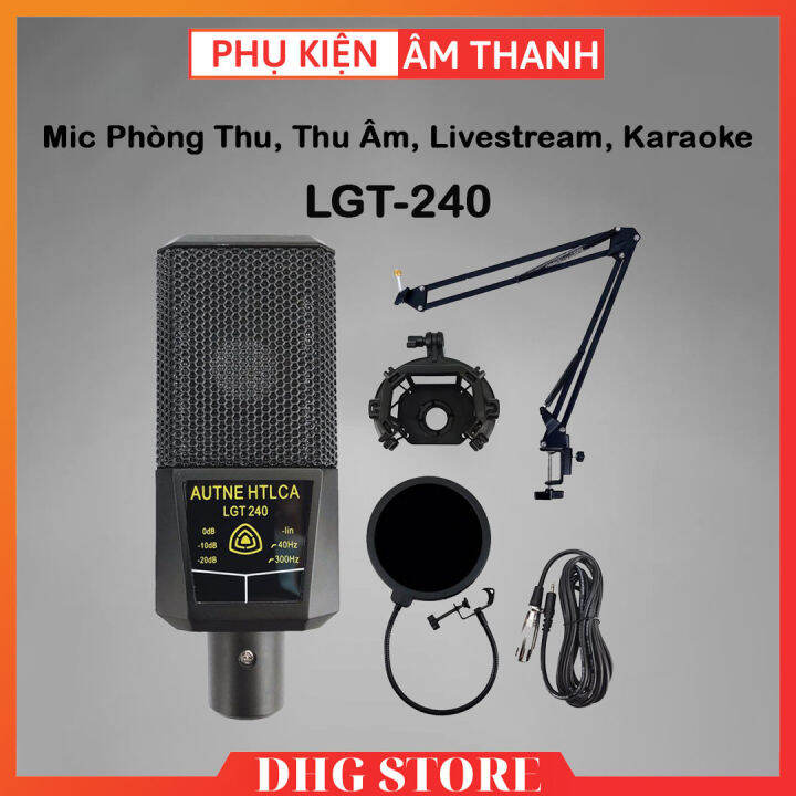 Micro Thu Âm LGT 240 Micro Condenser Mic LGT-240 Mic Phòng Thu Micro ...