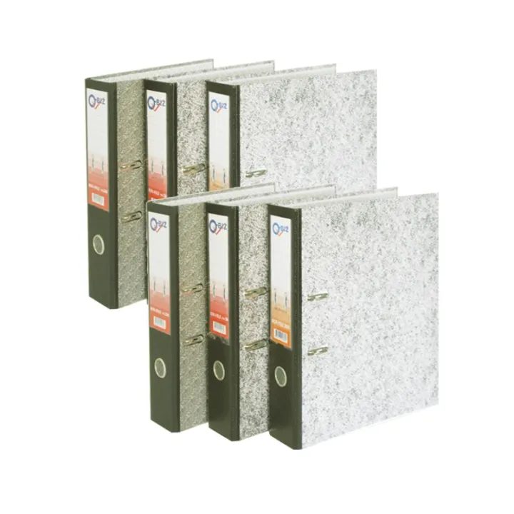 คิวบิซ แฟ้มสันกว้าง 3 นิ้ว F4 รุ่น 260 แพ็ค 6 เล่ม / Q-BIZ Lever Arch ...