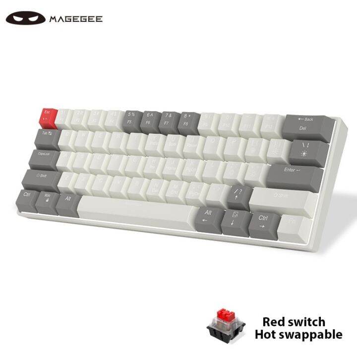 MageGee Mini 60 Mechanical Keyboard Wired LED Backlit Compact Gaming ...