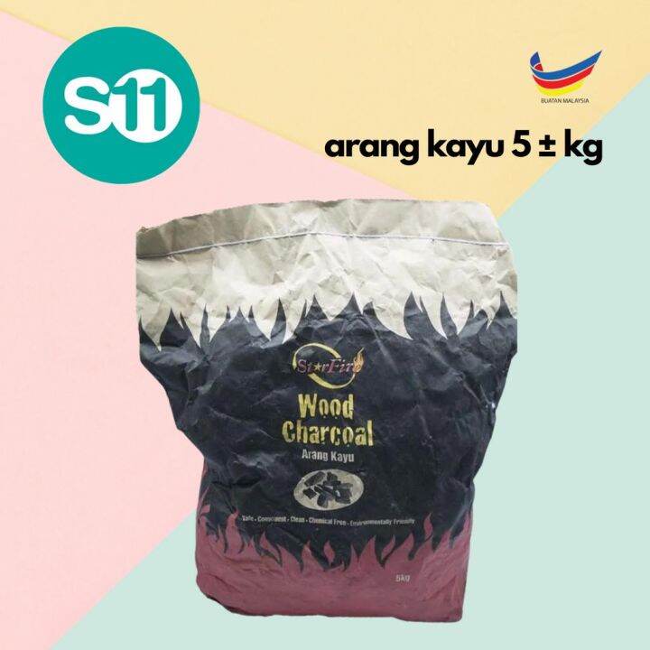 S11 x StarFire 5Kg± BBQ Charcoal / Batu Arang Kayu BBQ Fuel | Lazada