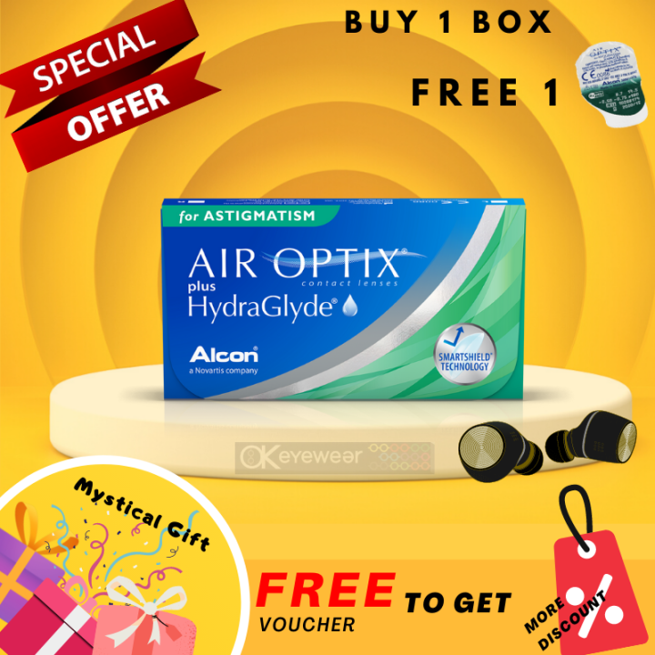 Air Optix Toric Alcon Monthly Aqua Silicon Hydrogel Astigmatism (3 Pcs ...