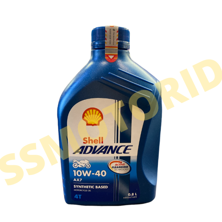 Oli Shell Advance AX7 4T 10W-40 Oli Pelumas Motor Bebek 800 mL - Oli ...