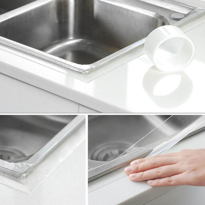 Self Adhesive Kitchen Caulk Tape Waterproof, Toilet Bowl, Basin Edge ...