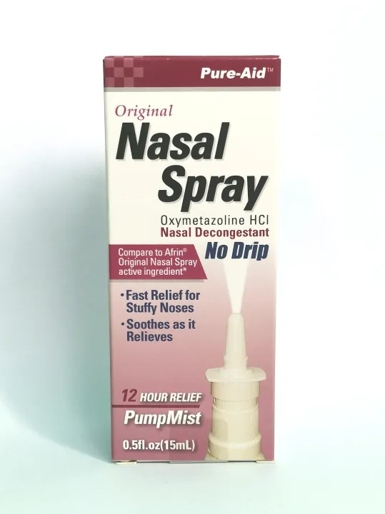 Pure-Aid Nasal Spray ( Nasal Decongestant ) (15mL) | Lazada PH