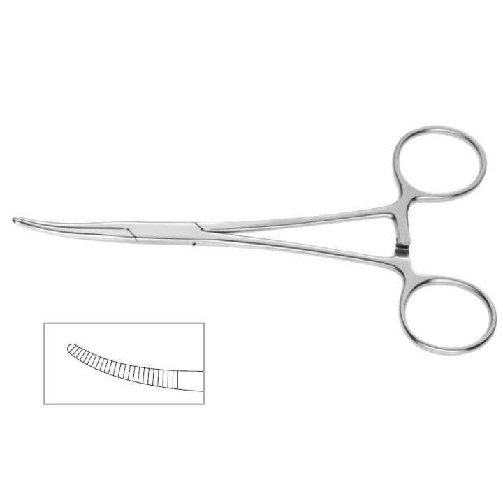 Stainless Stain Kelly Forceps, 5-1/2″(14cm), Curved | Lazada