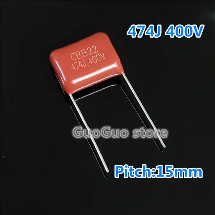 10pcs CBB Capacitor 474J400V 0.47uF 474K CBB21 CBB22 400V 474J ...