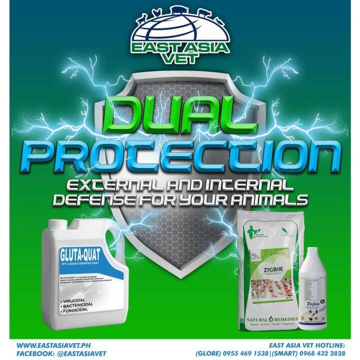 Gluta-Quat Disinfectant for Farm Animals 4 Liters Gluta-Quat ...