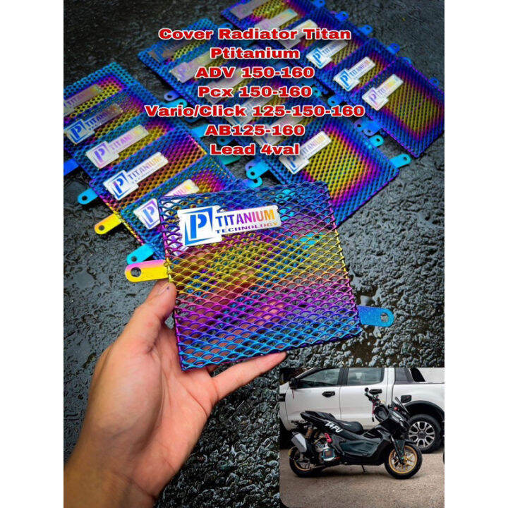 (Lưới Điện Phân Titan) Cover Radiator Titanium , Che két nước TITAN cho ...