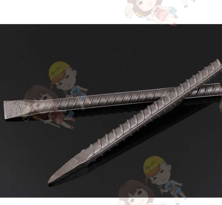 HIGH QUALITY Concrete Chisel Pahat Simen Flat / Point (T16 Iron) (BESI ...
