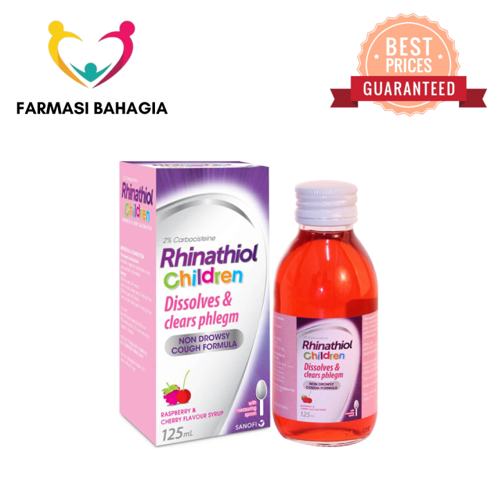 Rhinathiol Children 2% Carbocisteine Syrup 125ml (Ubat Batuk) | Lazada