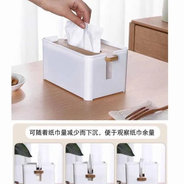 Kotak Tempat Tissue Box Meja Kantor Kamar Mandi Container Serbaguna ...