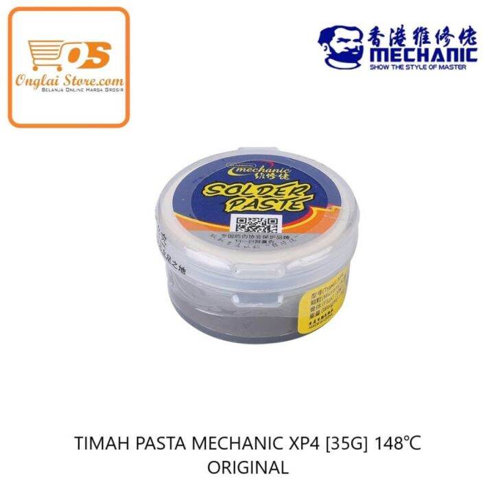 TIMAH PASTA TIMAH CAIR TIMAH SOLDER MECHANIC XP4 [35G] 148℃ ORIGINAL ...