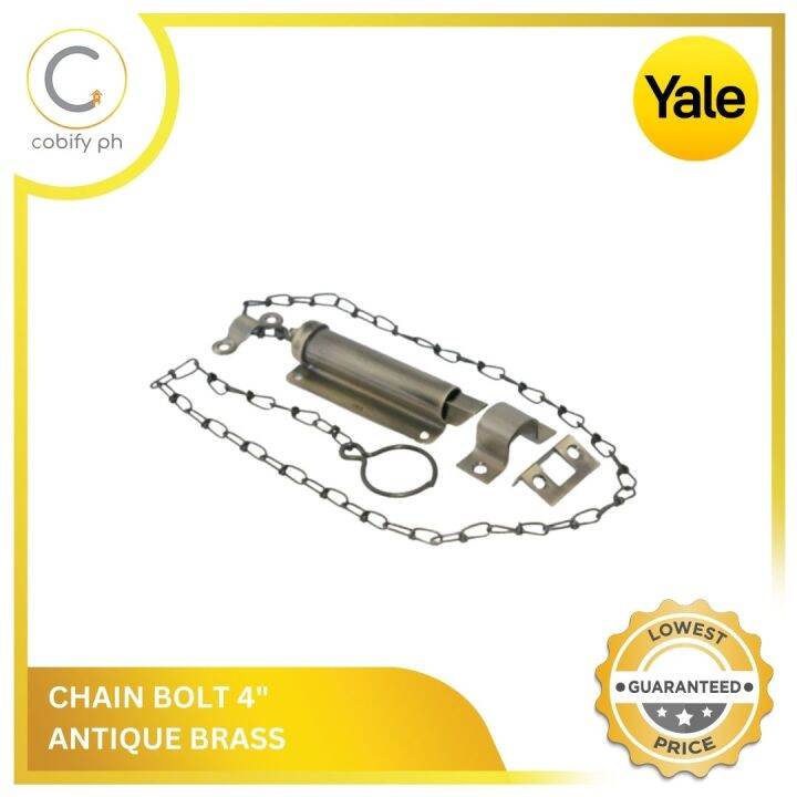 Yale Chain Bolt 4" Antique Brass | Lazada PH