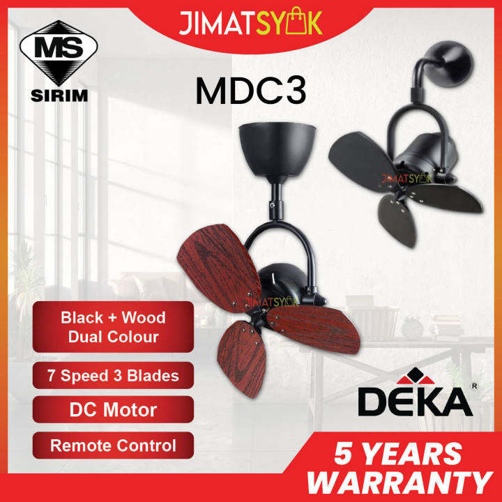 DEKA SPEEDO MDC3 16" 3 Blades 7 Speed DC Motor Remote Control DEKA MDC3 ...