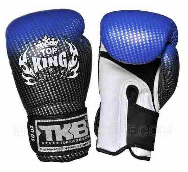 Top King Boxing Gloves Super Star Navy Blue (10,12,14,16 oz.) TKBGSS-01 ...