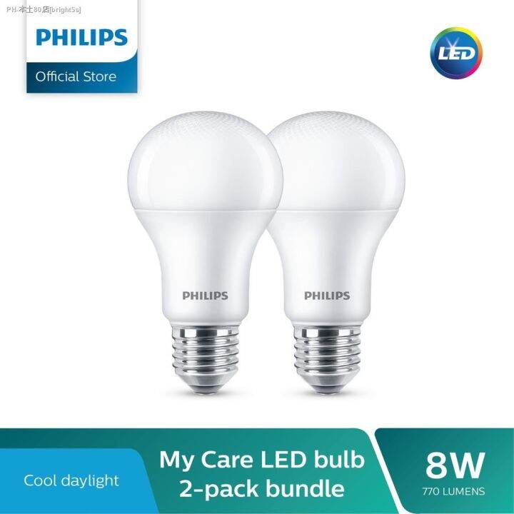 Philips MyCare LED Bulb 8W 2-pack - Cool Daylight | Lazada PH