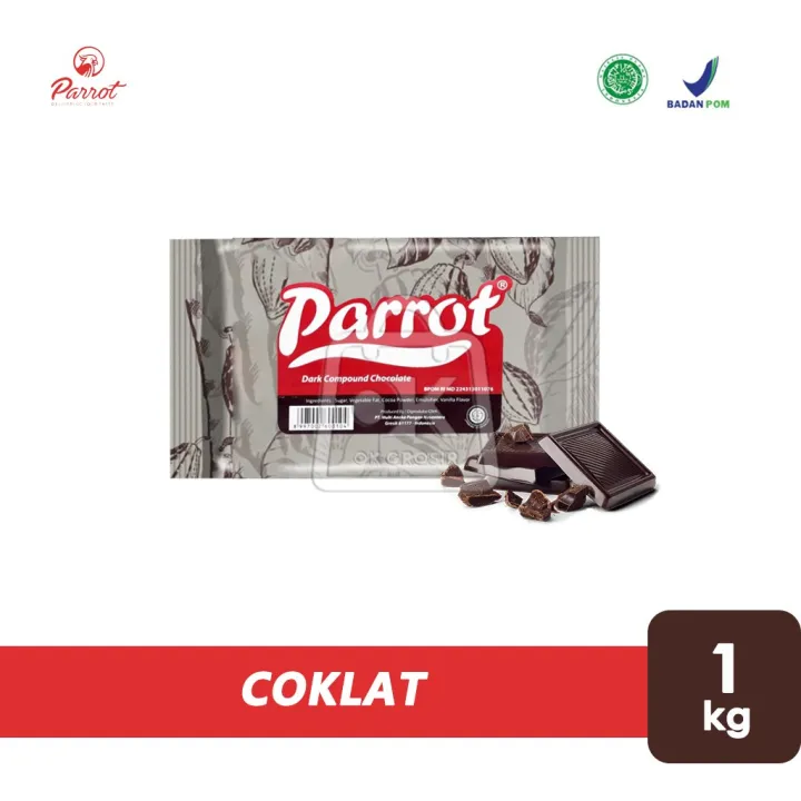 (1 kg) Coklat Dark Parrot / Chocolate Compound Dark | Lazada Indonesia