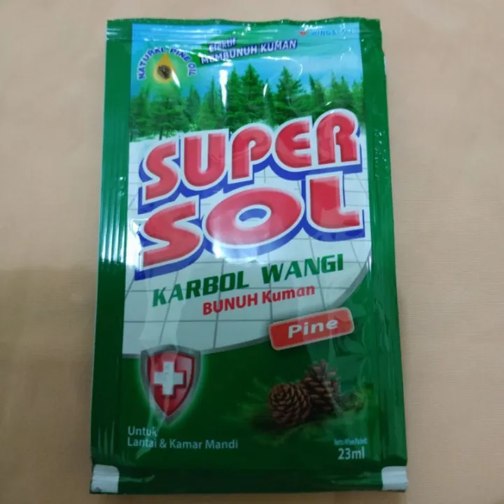 SUPERSOL SACHET 23 ML X 12 SACHET / SUPERSOL KARBOL WANGI / SUPERSOL ...