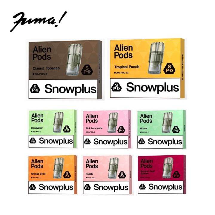 hot SnowPlus Alien Flavored Vape Pods 2ml Single Pod E cigarettes ...