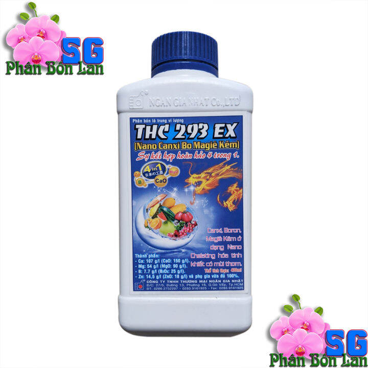 Phân bón THC 293 EX bổ sung Ca, Bo, Mg, Zn và xua đuổi côn trùng loại 480ml | Lazada.vn