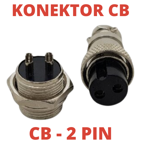 CONECTOR KONEKTOR CB 2 PIN (1 BIJI) CONNECTOR SOCKET MIXER ADAPTOR JACK 2 KAKI 2PIN JEK COLOKAN ...
