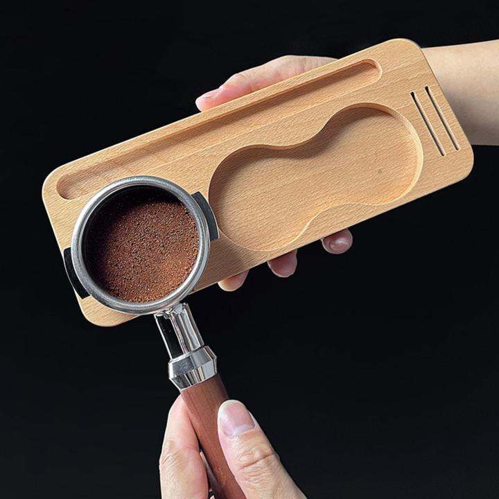 Miracle Shining Wooden Coffee Tamper Stand Espresso Tamper Station for ...