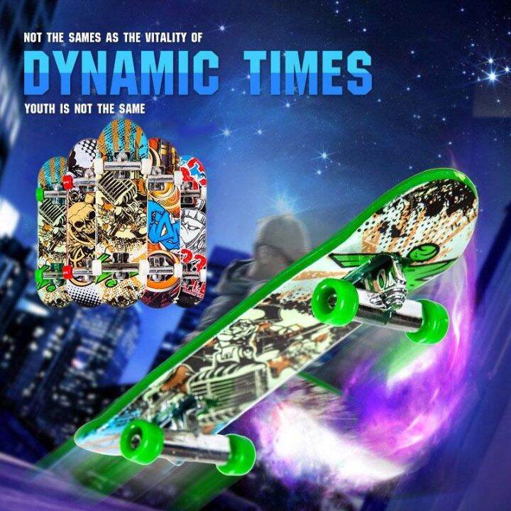 【CW】 Color Finger Skateboard Fingerboard Alloy Stents Scrub Scooter ...