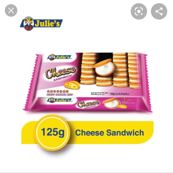 Julie Cheese Sandwich Biscuit 125g | Lazada