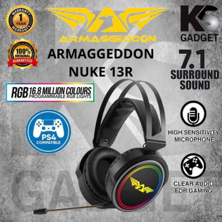 Armaggeddon Nuke 13R 7.1 Surround Sound Gaming Headset | Lazada