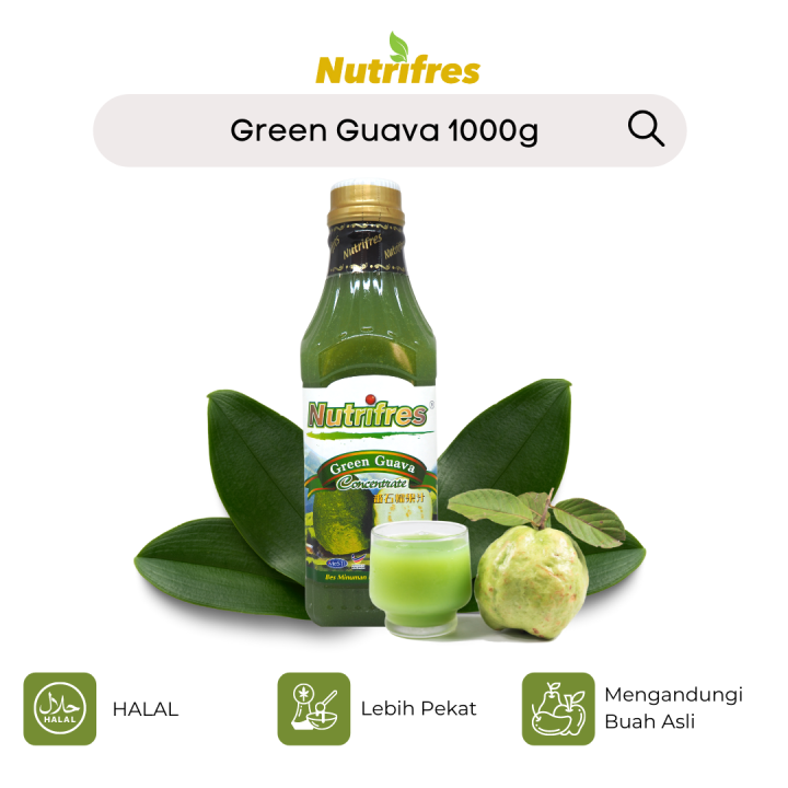 Nutrifres Green Guava Fruit Juice Concentrate / Cordial (1,000g) | Lazada