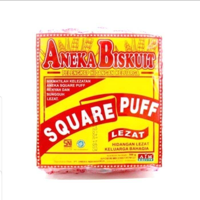 AIM SQUARE PUFF ANEKA BISKUIT 300G | Lazada Indonesia