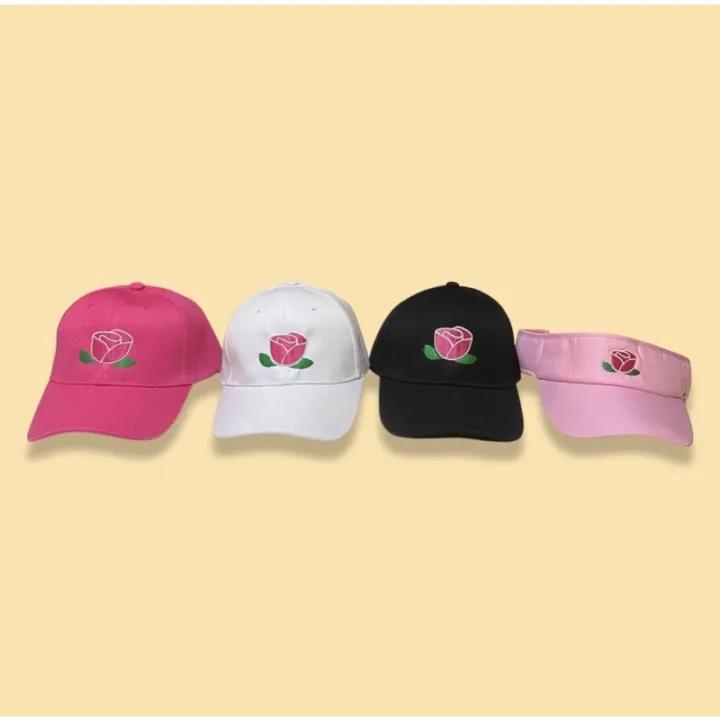 Kakampink Cap with Rose Embroidery | Leni Kiko | ON HAND! NO NEED TO ...
