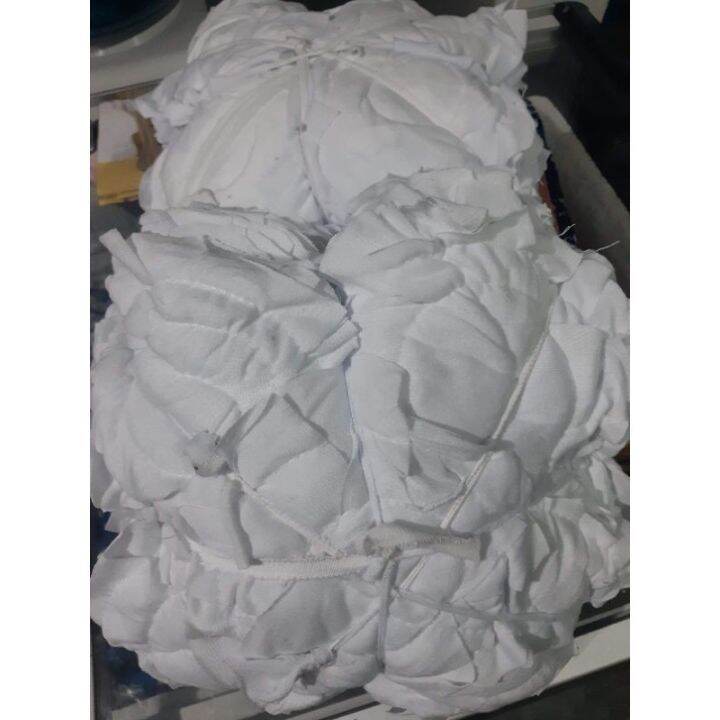 xieju06581 100pcs. Multi Purpose Plain White Round Rags Basahang Bilog ...