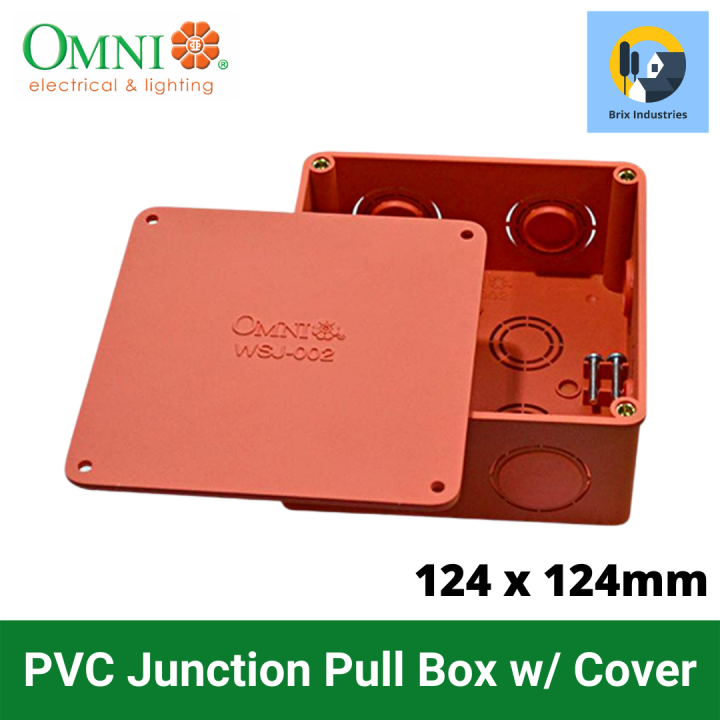 Omni PVC Junction Pull Box with Cover WSJ-002 124x124mm | Lazada PH