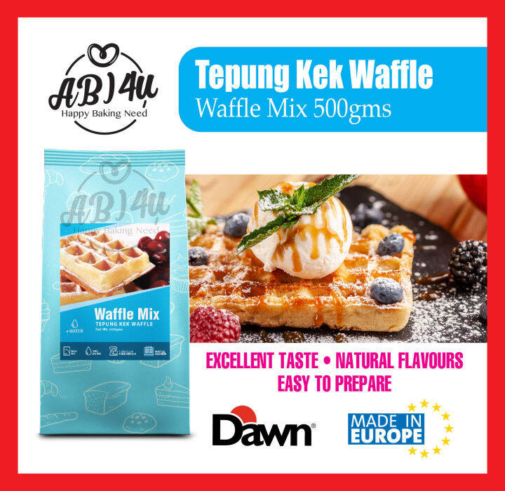 IMPORTED American Style Waffle Mix 500g - HALAL TEPUNG WAFFLE - Perfect ...
