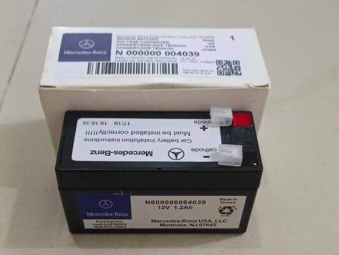 000000004039 Auxiliary Battery Backup Battery Mercedes Benz Original ...