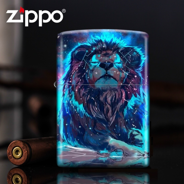 5 Sided Graffiti Lucky Charm Lion Zippo Lighter | Lazada