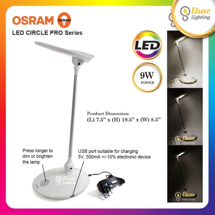 OSRAM LED CIRCLE PRO TABLE LAMP | Lazada