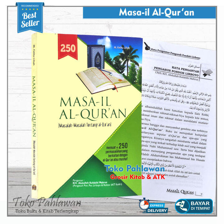 Terjemah Kitab Masa-il Al-Qur'an Masalah Tentang Al Quran Masail Buku ...
