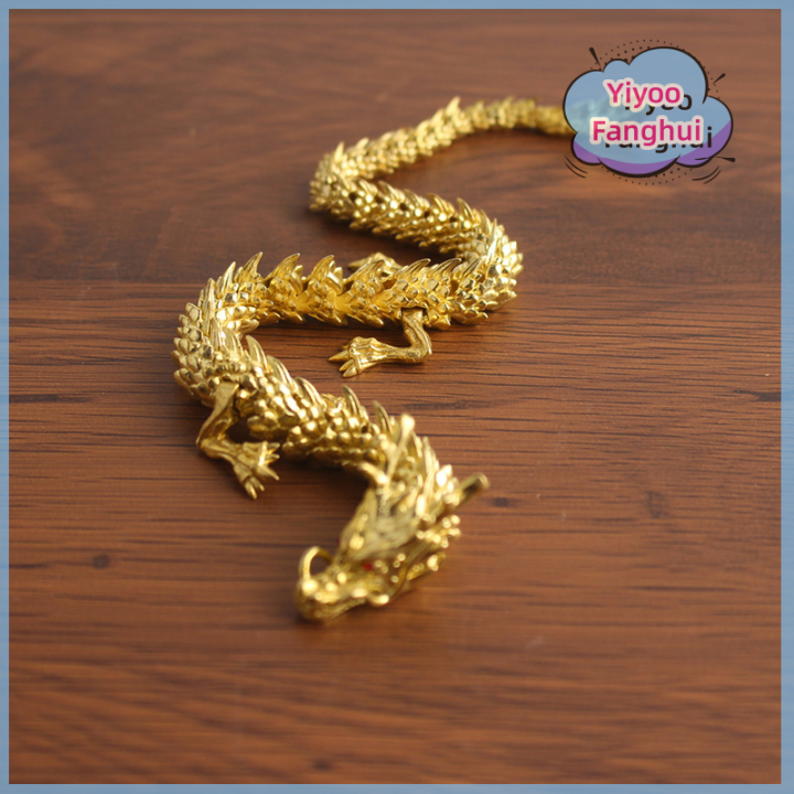 Yiyoo 3D Dragon Statue Ornament Moveable Body Joints Exhibition Hall ...