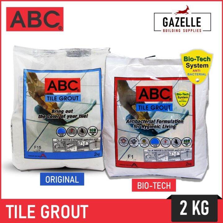 ABC Tile Grout Original / BIo Tech Tile Bonding Solution - 2kg | Lazada PH