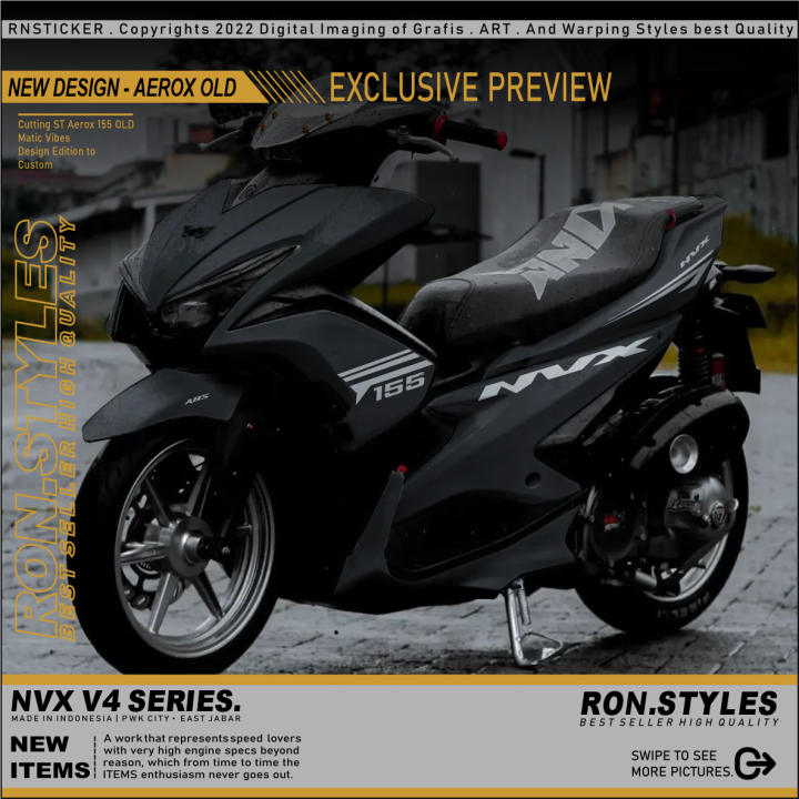 striping yamaha aerox old sticker nvx lis plat bodi simple grafis new ...