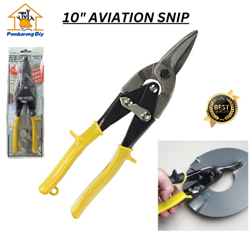 10inch Aviation Tin Snip Straight Snipper Cutting Metal Sheet Scissor ...