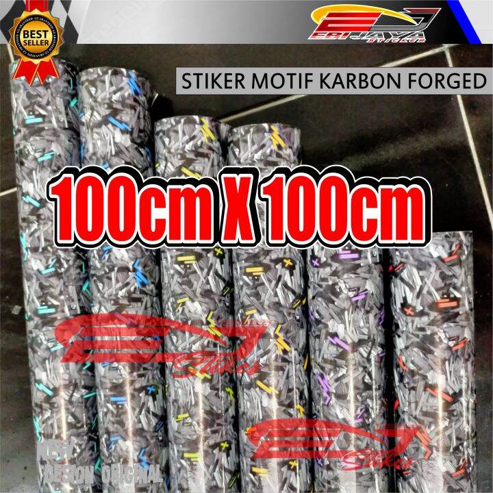 1METER STIKER STICKER MOTIF KERBON FORGED SKOTLET FORGET SKOTLET KARBON ...