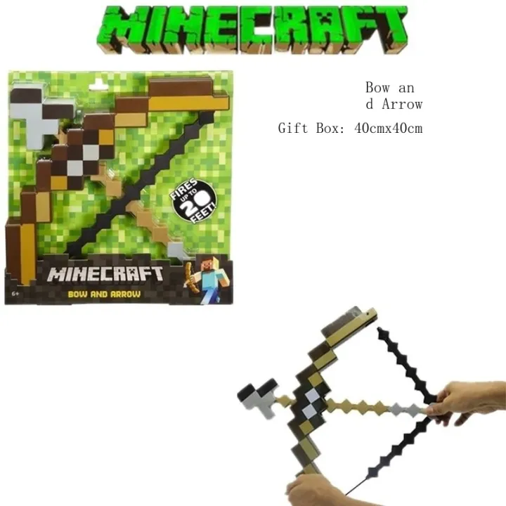 Minecraft Diamond Sword Pickaxe Torch Light Plastic Model Weapon ...