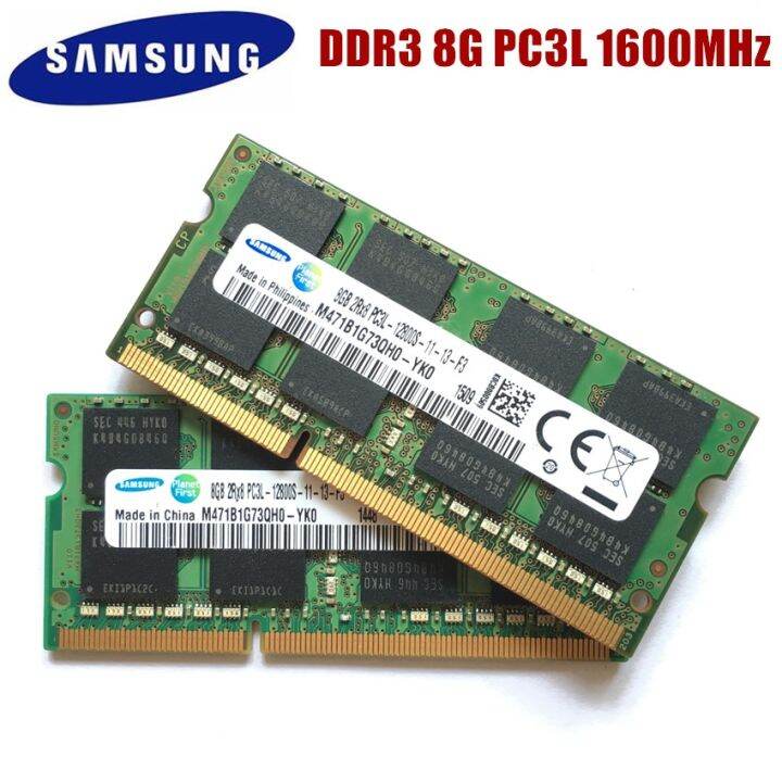 RAM PC3L-12800S DDR3L 1600Mhz 2GB 4GB 8GB 1.35V Laptop Memory Notebook ...