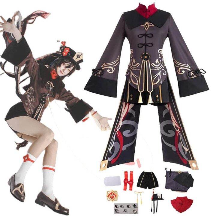 【Ready Stock😎】 Hutao Cosplay Game Genshin Impact Costume Hu Tao Chinese ...