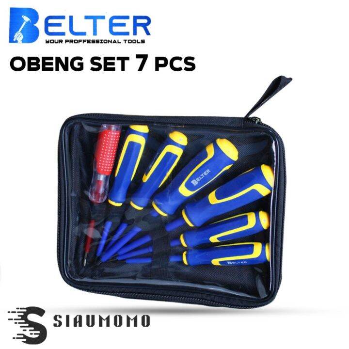 Obeng Listrik Set Obeng Plus Minus dan Test pen | Lazada Indonesia